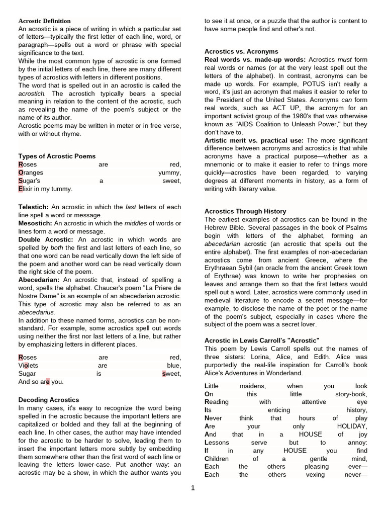 Literary Devices and Terms A-C | PDF | Allegory | Intertextuality