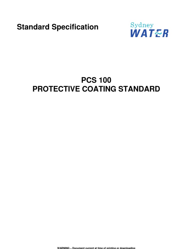 Protective Coating Standard Pcs 100 Acp0166 | PDF | Specification ...