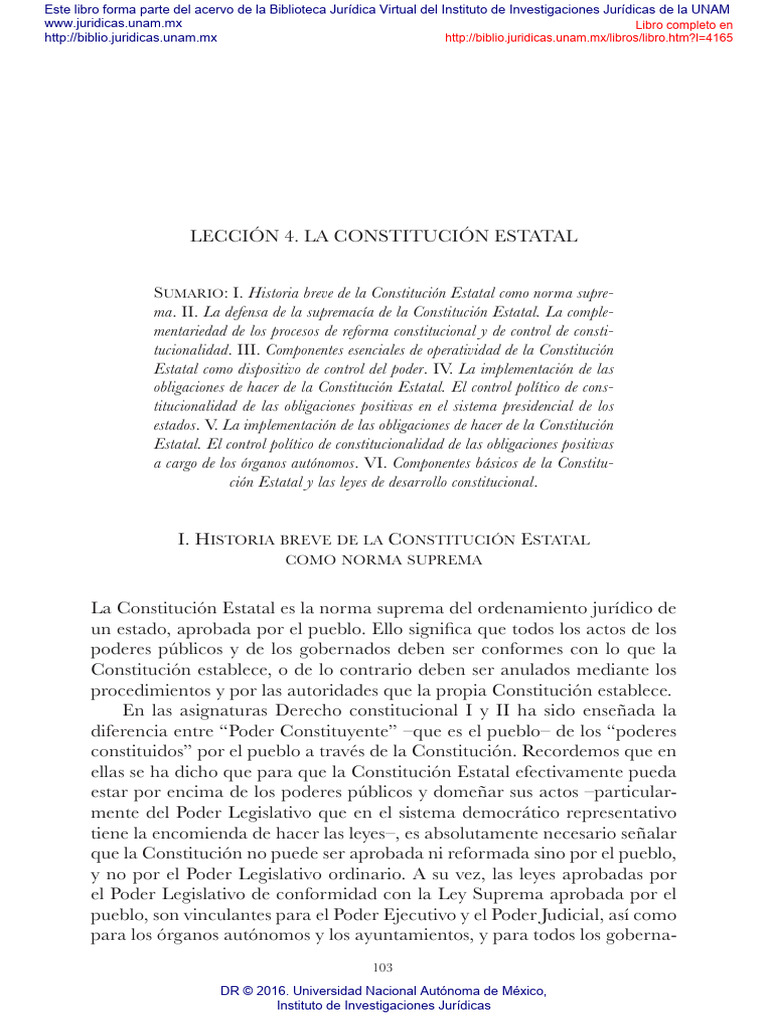 La Constitución Estatal | PDF | Constitución | Ley constitucional