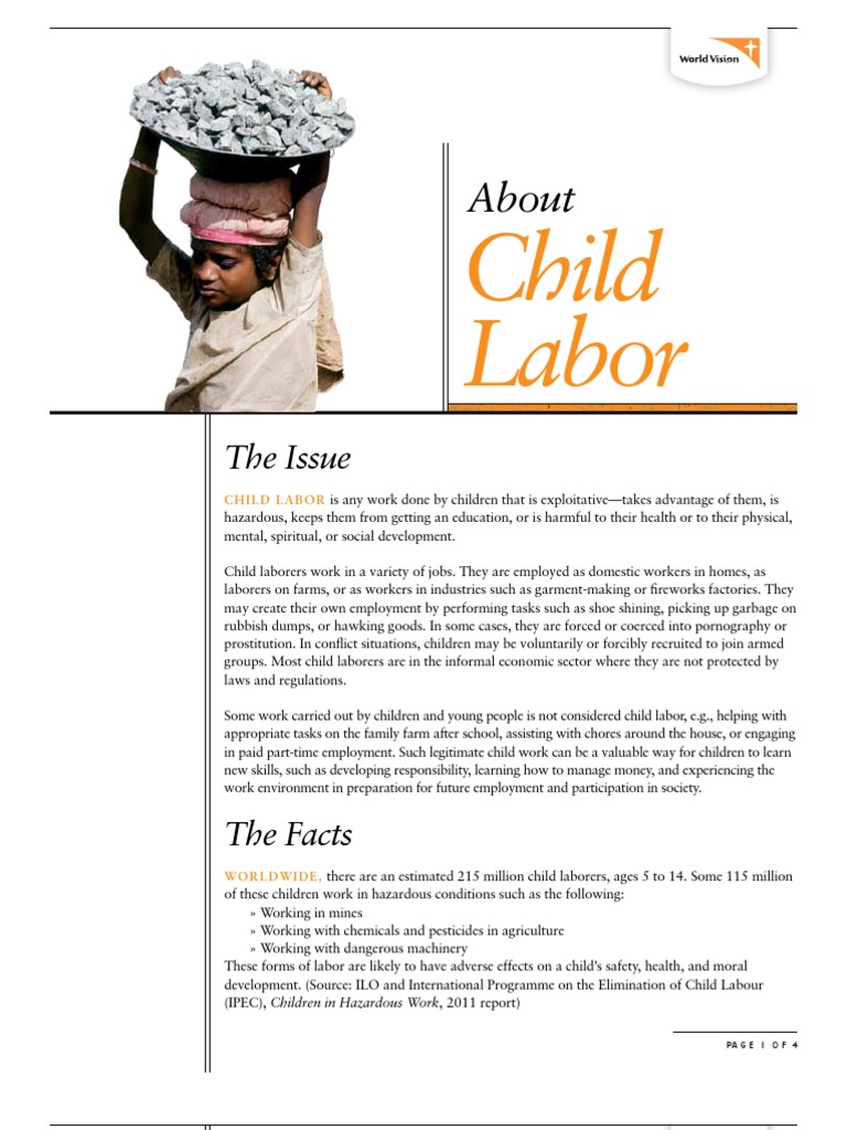About Human Trafficking Pdf Child Labour Employment