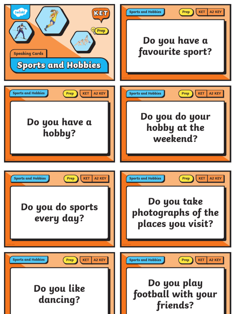 Speaking Cards | PDF | English As A Second Or Foreign Language | Learning