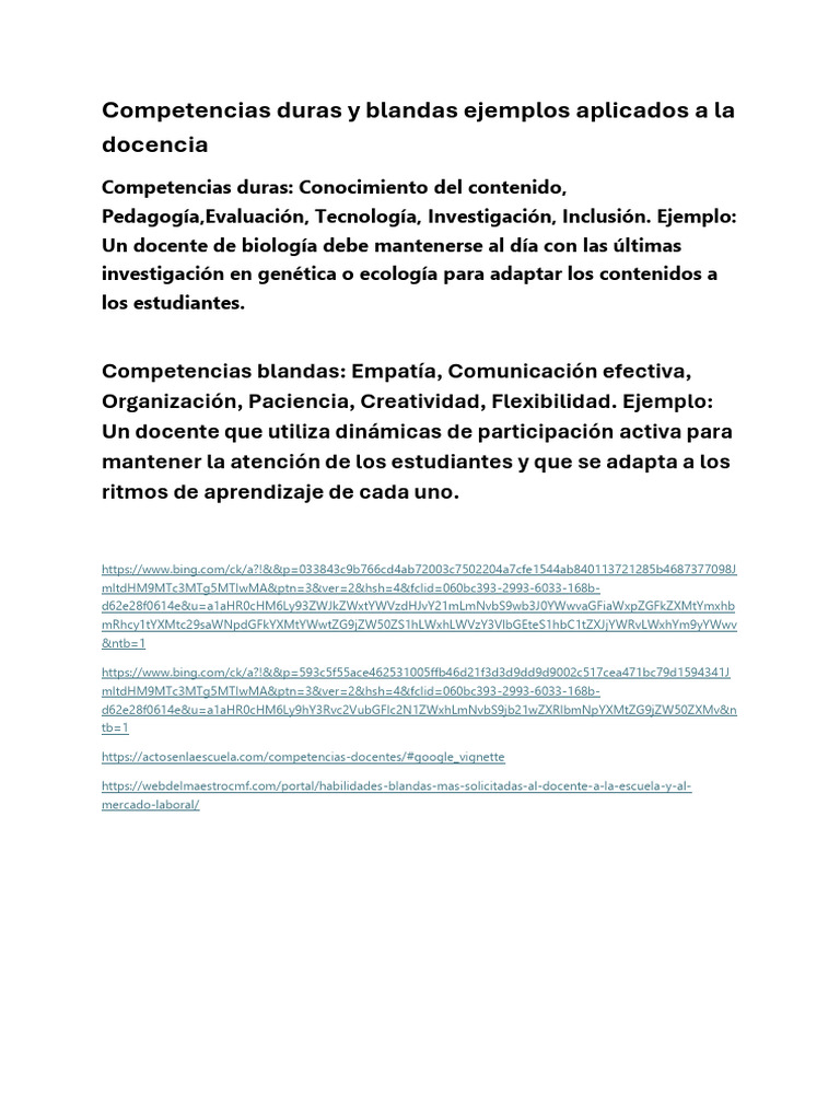 Las competencias duras son habilidades técnicas específicas (1) | PDF