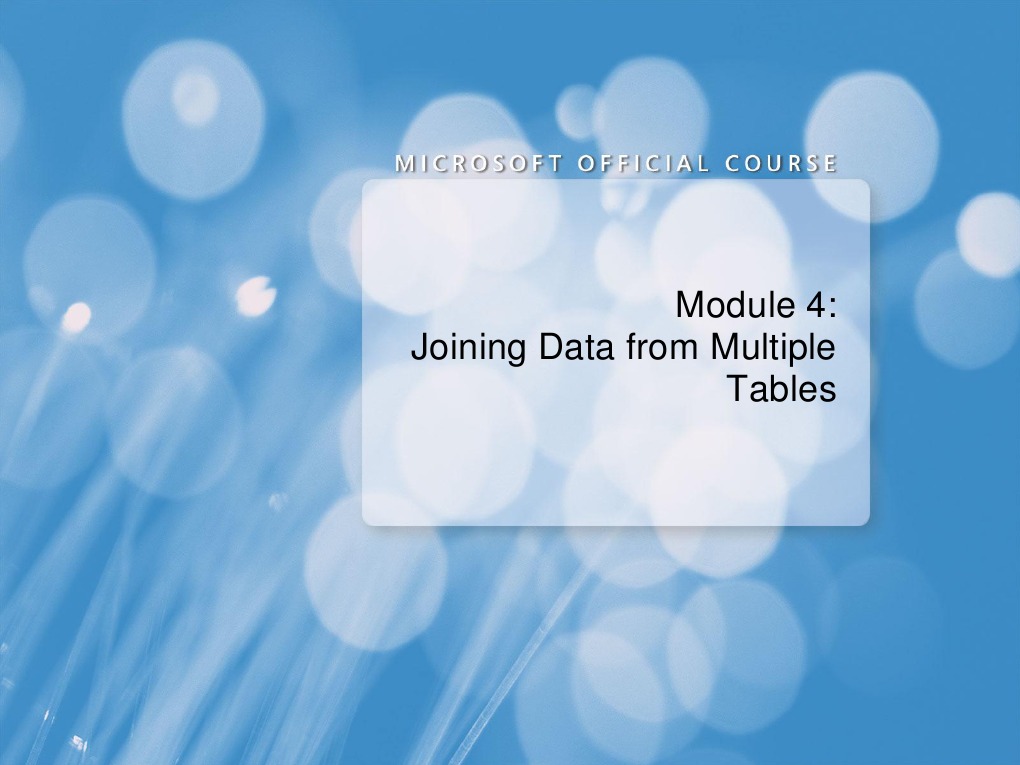 Joining Data From Multiple Tables | PDF | Data Management Software | Databases