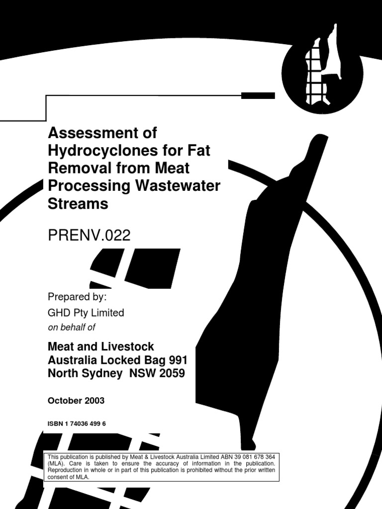 Hydrocyclones for Meat Wastewater Fat Removal | PDF | Sewage Treatment ...