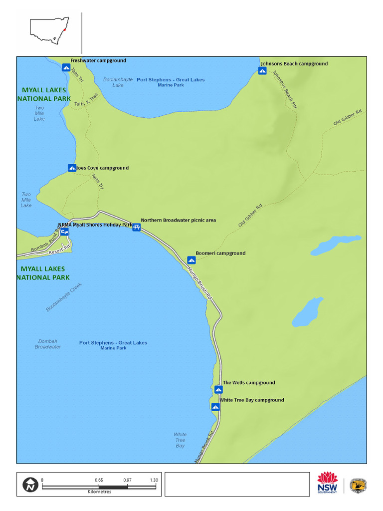 Boomeri Campground Map | PDF | Trail | Transport