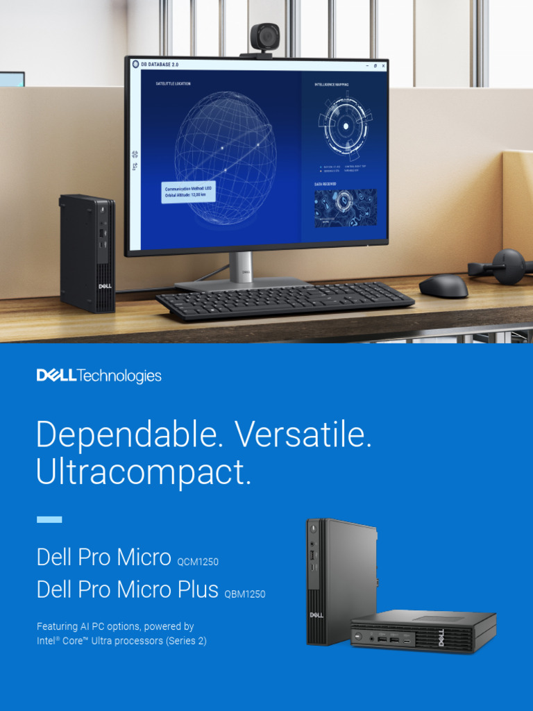Dell Pro Micro Desktop Intel Product Brochure | PDF | Usb | Personal ...