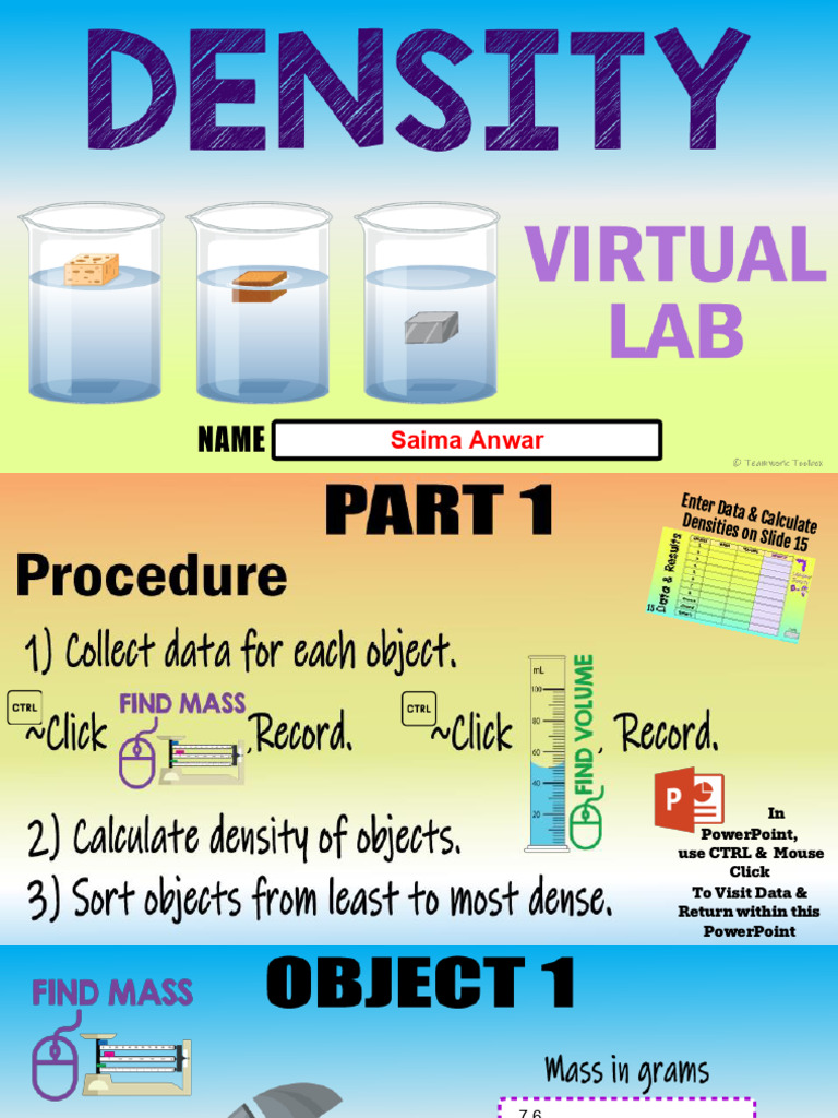 PowerPoint Density Virtual Lab ALTERNATE | PDF
