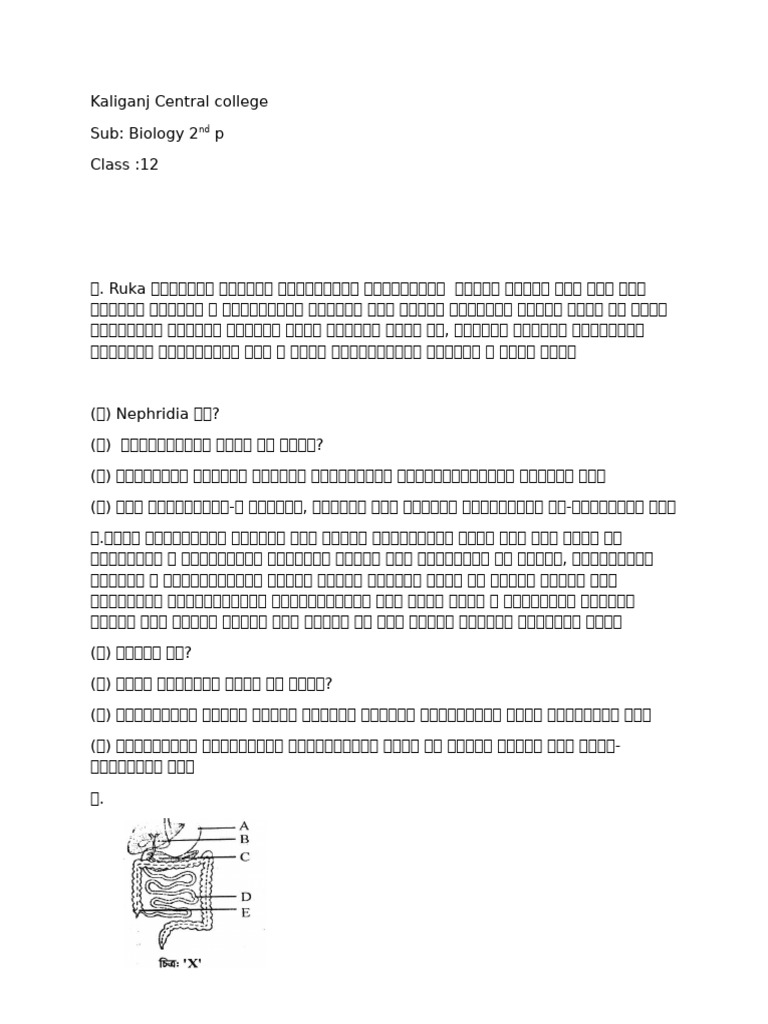 Test 2026 (Bio 2nd) CQ | PDF