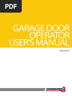 FD20 - Operator Manual | PDF | Door | Menu (Computing)