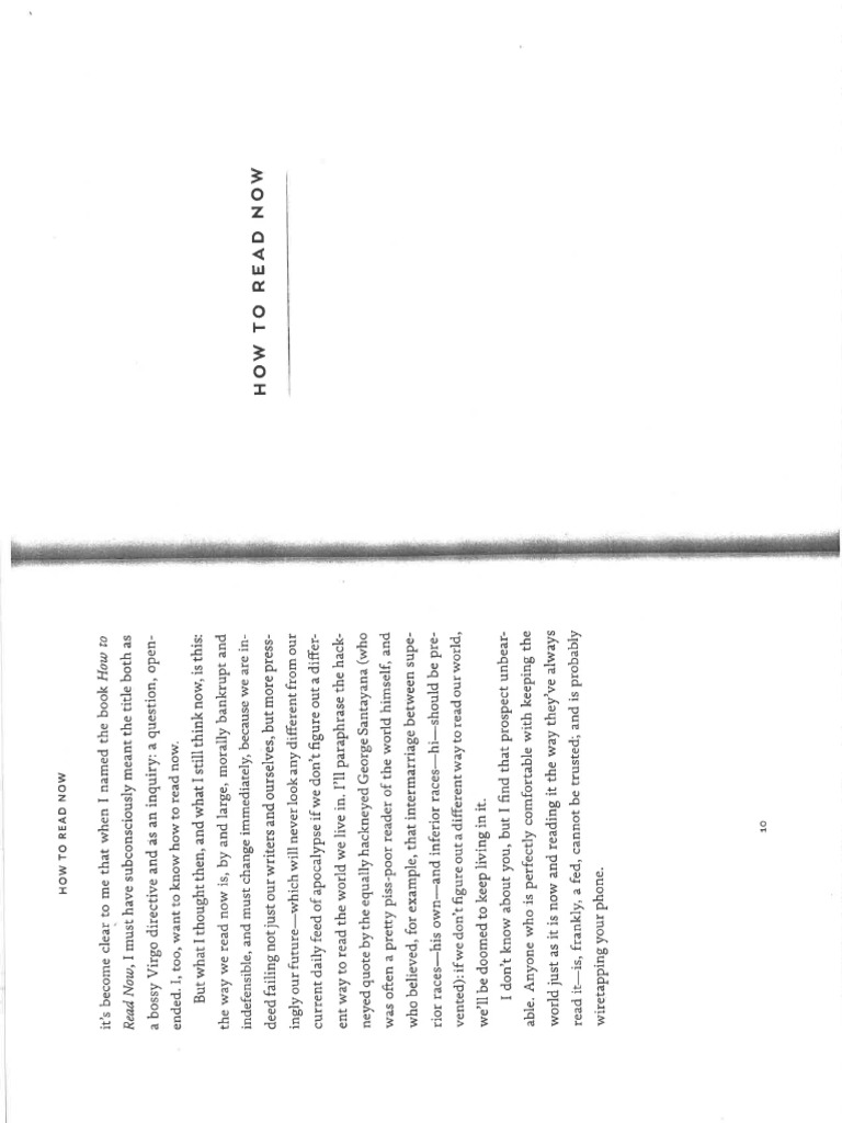 How To Read Now | PDF
