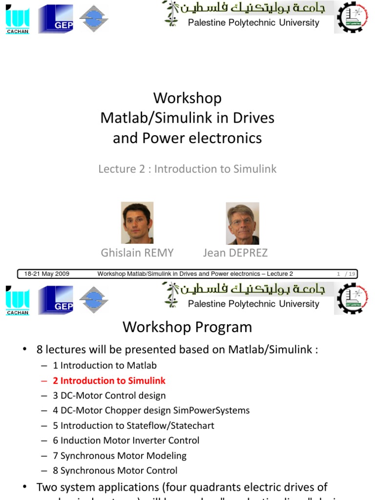 Lecture 2 Introduction To Simulink | PDF | Matlab | Power Electronics