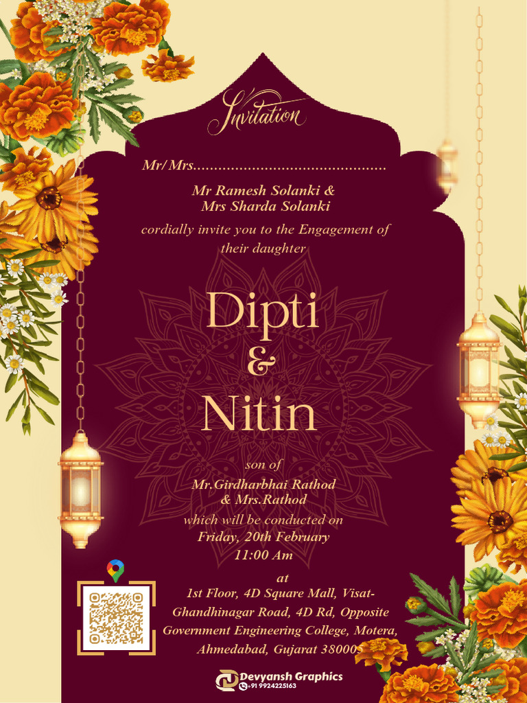 Dipti Engagement Invitation | PDF