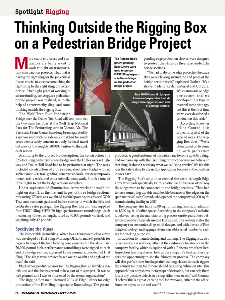 Thinking Outside The Rigging Box | PDF | Road | Sidewalk