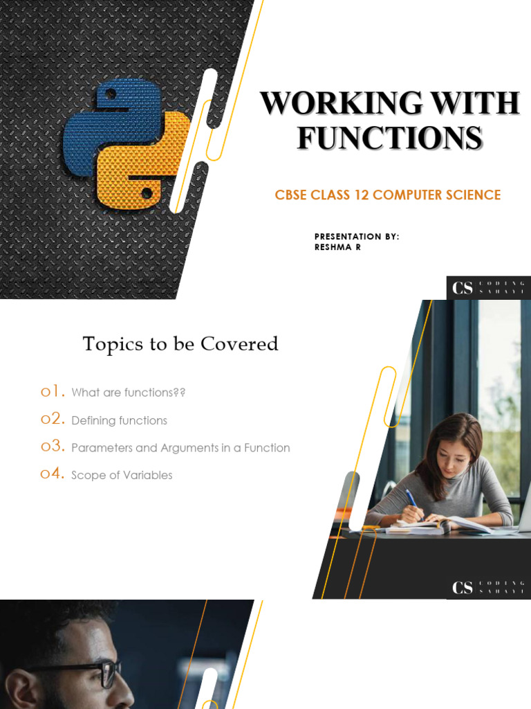 Working With Functions | PDF | Parameter (Computer Programming ...