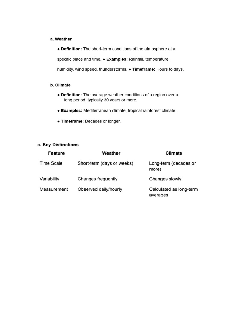 Weather and Climate | PDF