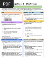 English Language Paper 2 Guide | PDF | Argument | Adverb