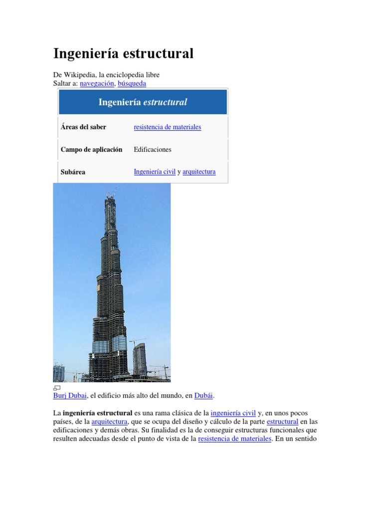 Fundamentos de Ingeniería Estructural | PDF | Ingeniería estructural ...