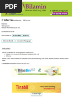 BLEXTEN 20 mg: Allergy Relief Tablet | PDF | Pharmacokinetics | Dose ...