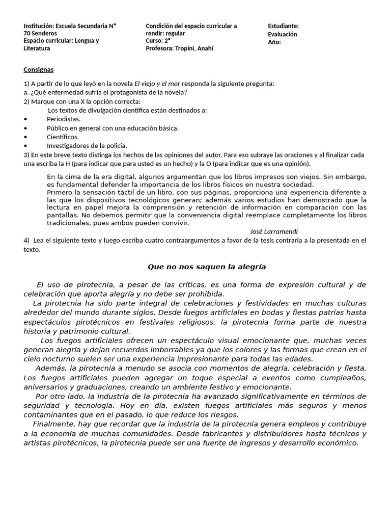 2°JONAT. Febrero 2025 | PDF | Pirotécnica
