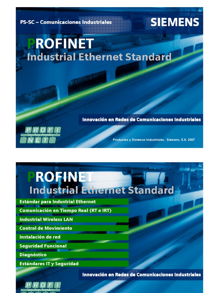 PROFINET | PDF | Red de computadoras | Wifi