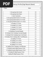 Quick Phonics Screener - Scoring Form | PDF | Phonics | Written ...