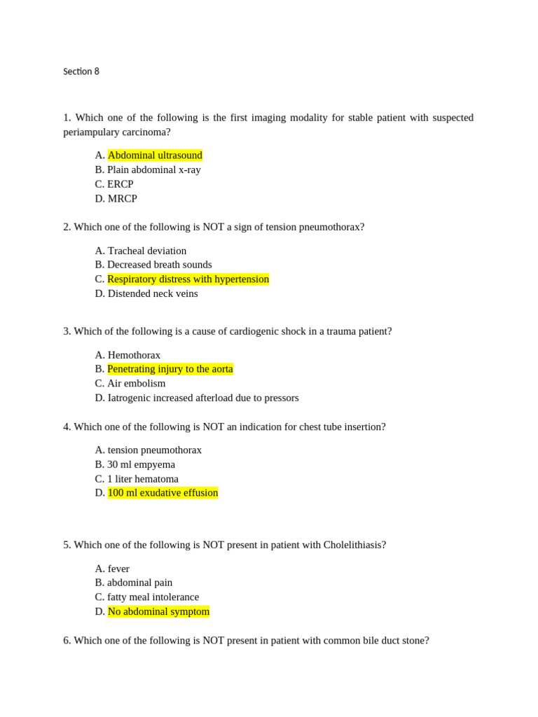 Section 8 Questions | PDF