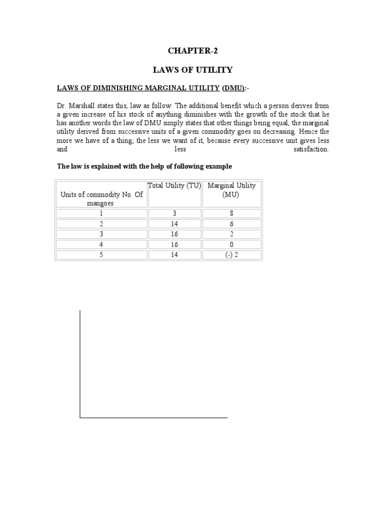 Laws of Diminishing Marginal Utility (Dmu) | PDF | Economic Surplus ...