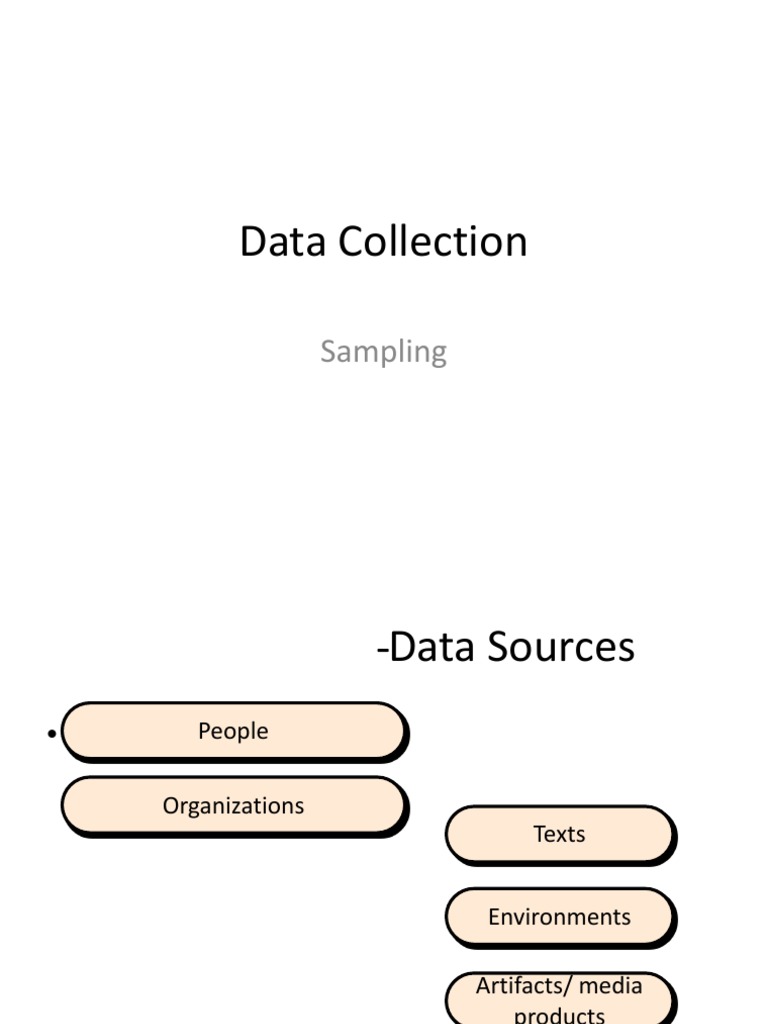 Data Collection | PDF | Sampling (Statistics) | Sample Size Determination