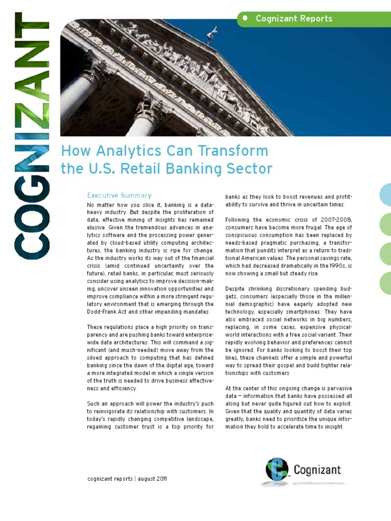 How Analytics Can Transform The U.S. Retail Banking Sector | PDF ...
