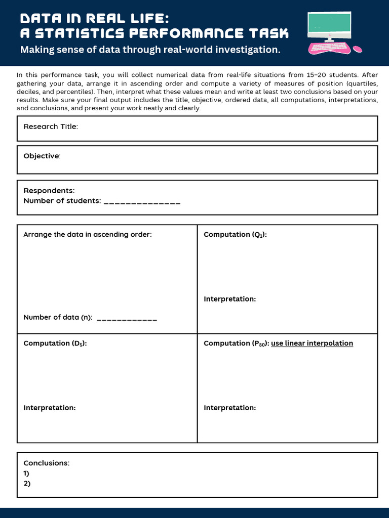 Capstone Statistics Template | PDF