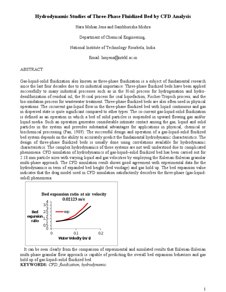 Hydrodynamic Studies of Three-Phase Fluidized Bed by CFD Analysis ...