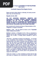 RA 9994 - The Expanded Senior Citizens Act PDF | PDF