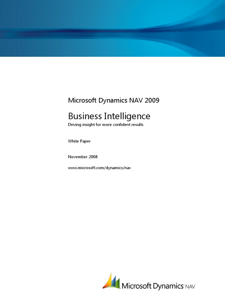 Business Intelligence: Microsoft Dynamics NAV 2009 | PDF