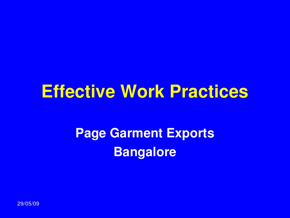 Effective Work Practices - 1 | PDF | Habits | Fear