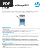 HP Laserjet Managed MFP E731Dn Printer Series: Datasheet | PDF | Image ...
