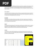 Cricket Team and Player Profile Template | PDF