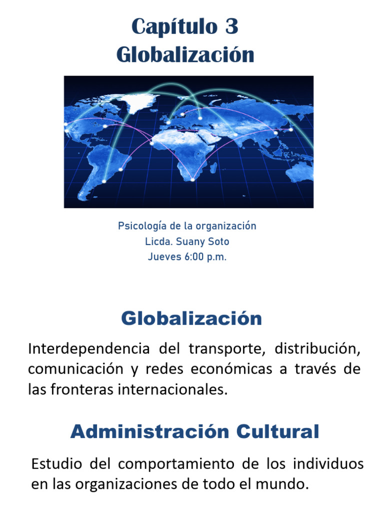 CapÃ Tulo 3. - GlobalizaciÃ N | PDF