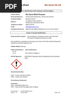 GAMAZYME BTC Safety Data Sheet | PDF | Toxicity | Allergy