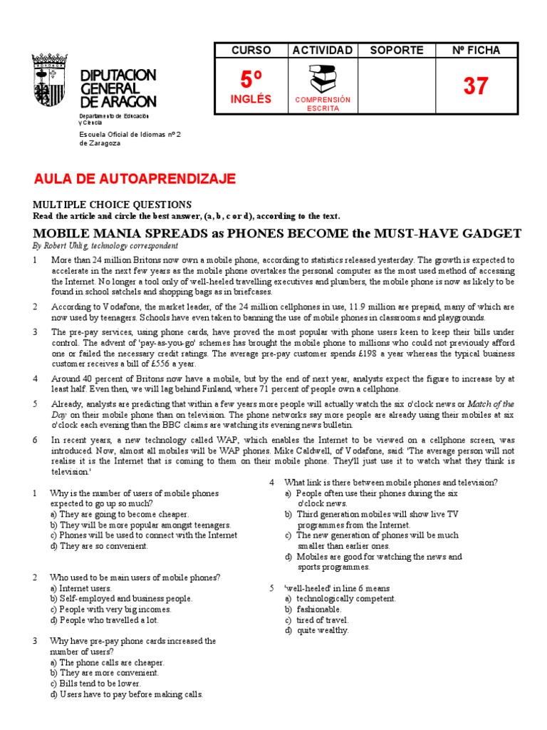 Mobile Mania Spreads As Phones Become The Must-Have Gadget | PDF ...