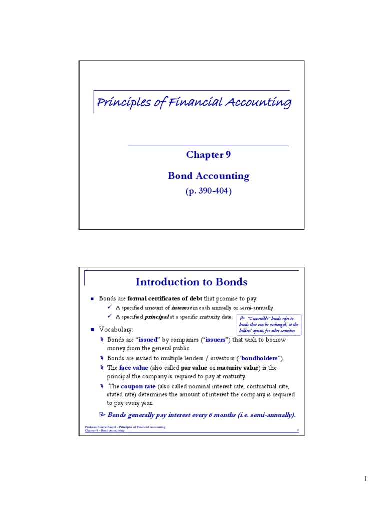 Bond Accounting | PDF | Bonds (Finance) | Present Value