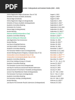 UWA Academic Calendar 2025 Dates | PDF | Academic Term | Educational ...