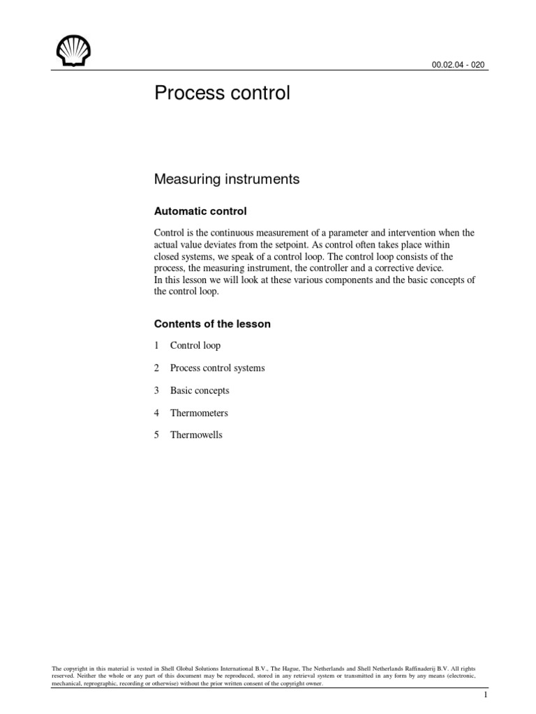 Automatic Control e | PDF | Thermometer | Control System