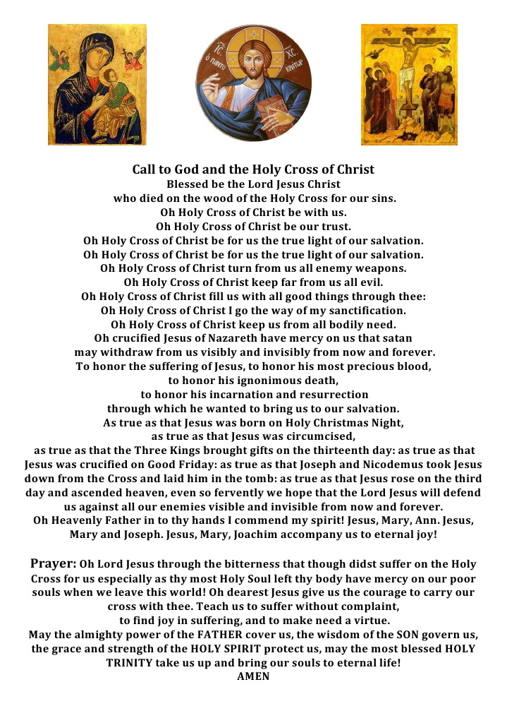 Call To God and The Holy Cross of Christ | PDF | Jesus | Prayer