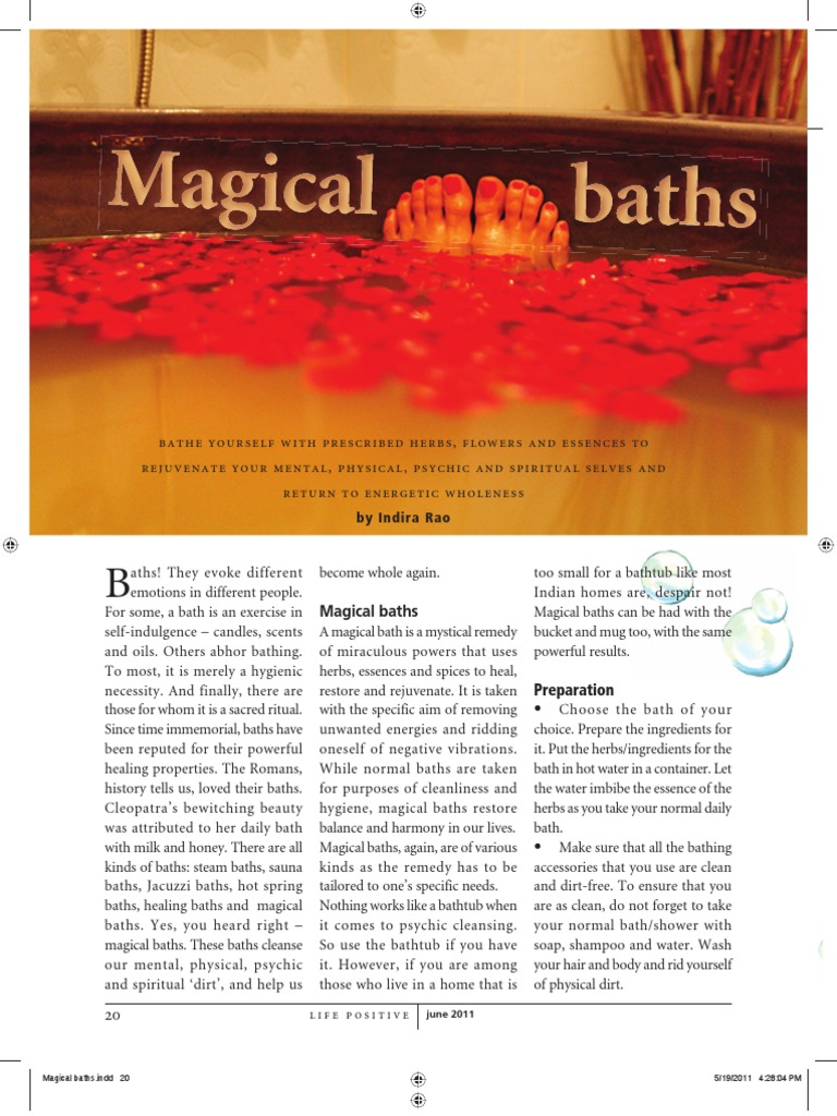 Magical Bath | PDF | Bathing | Beverages