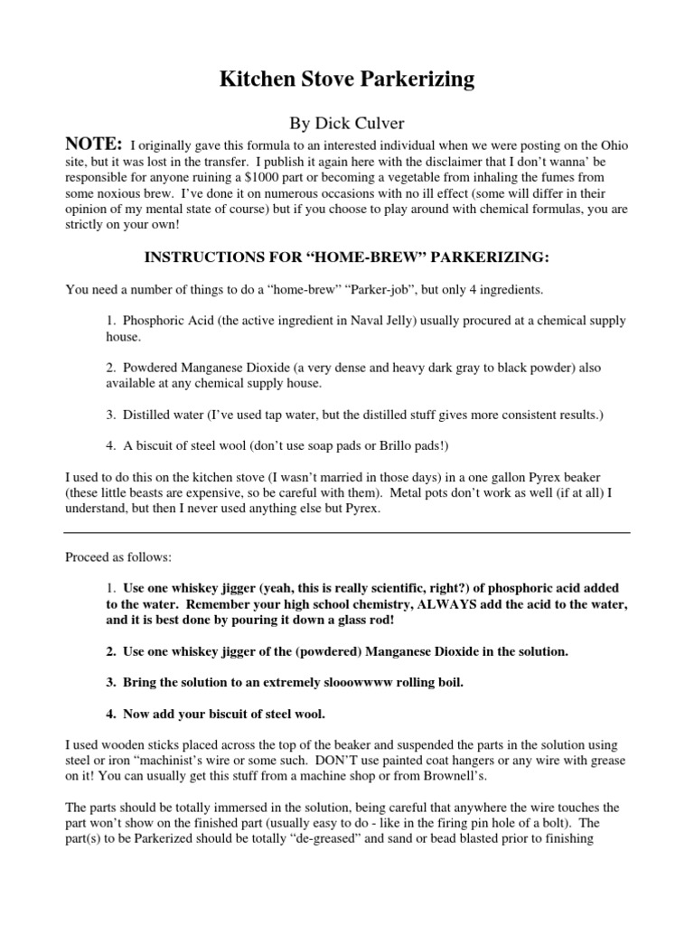 Kitchen Stove Parkerizing | PDF | Manmade Materials | Materials