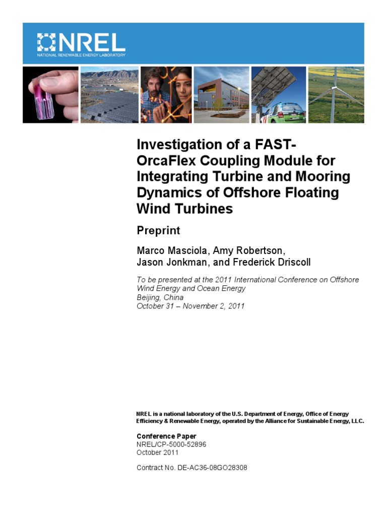 Orcaflex Fast | PDF | Offshore Wind Power | Wind Power