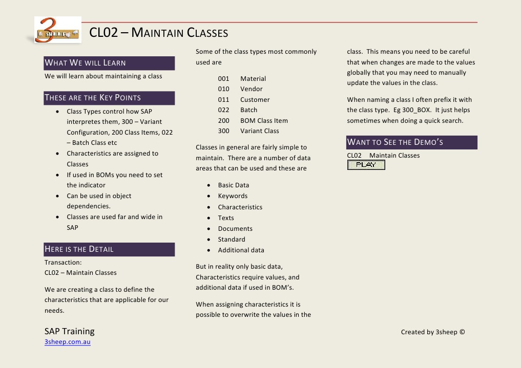 CL02 Maintain Classes | PDF