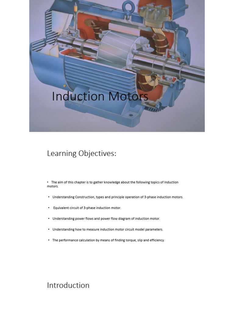 Week 6a Induction Motors | PDF | Electric Motor | Electromagnetism