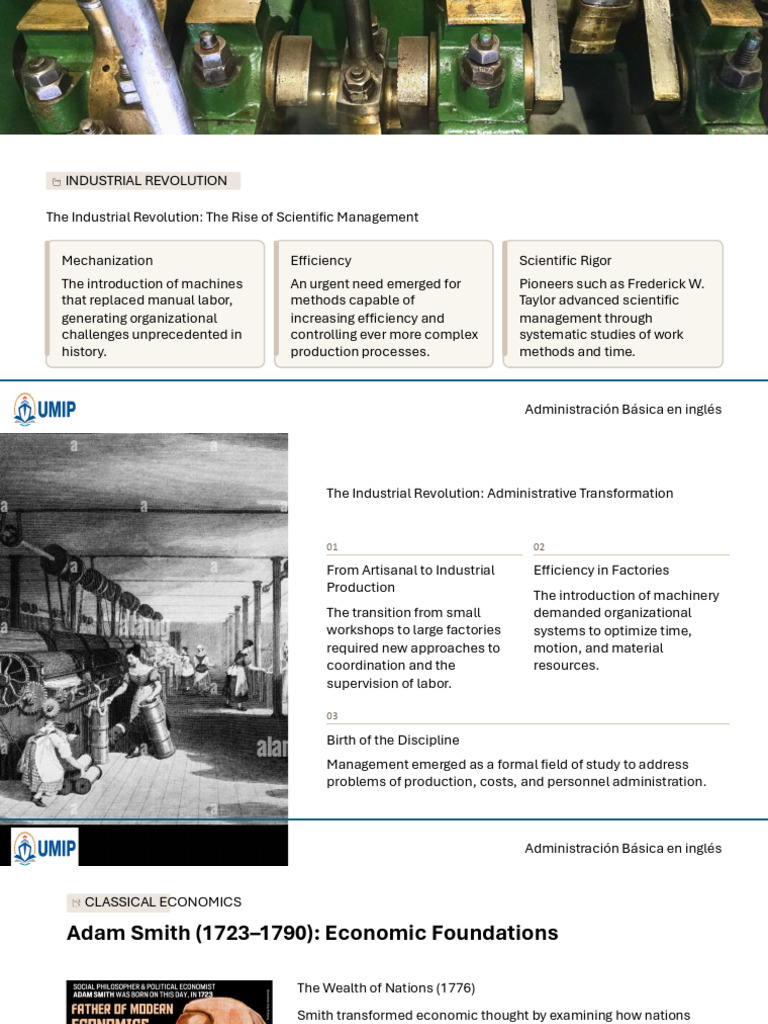 English Presentation About Management in Industrial Revolution | PDF ...