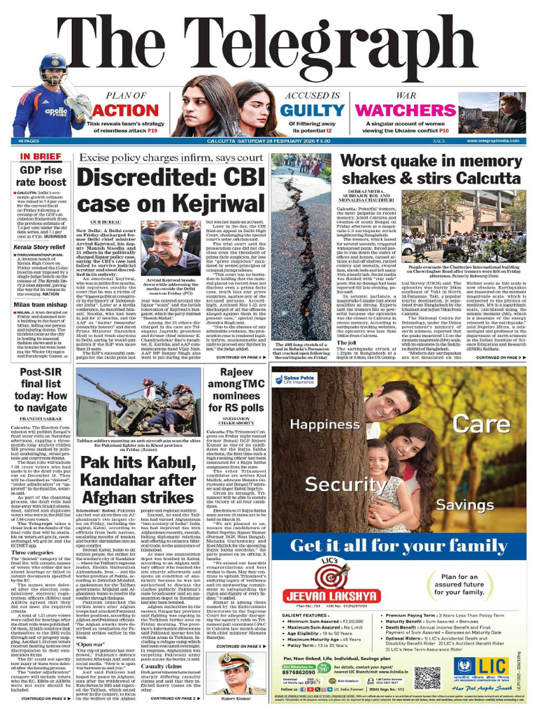 Telegraph India Calcutta Edition 20260301 | PDF